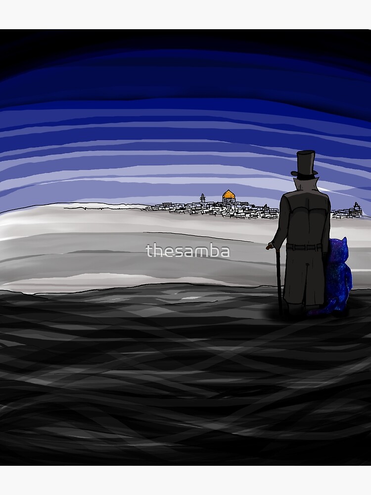 "Woland und Behemoth die Katze (Meister und Margarita)" Kunstdruck von ...