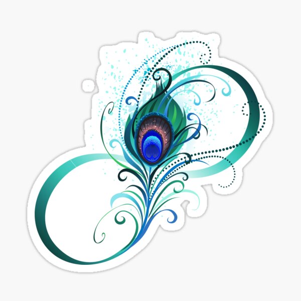 "Peacock feather design " Sticker for Sale by Kuma-SL | Redbubble