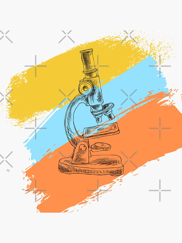 "Microscope" Sticker for Sale by lovehanii | Redbubble
