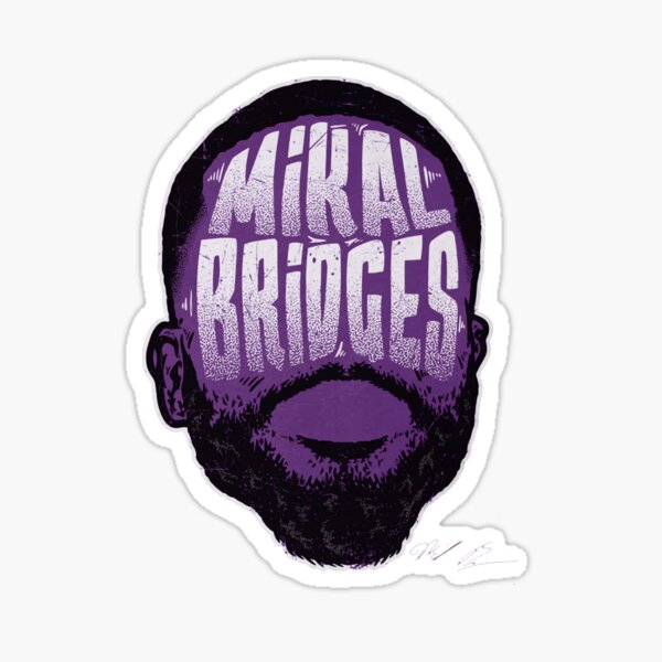 "Mikal Bridges Player Silhouette" Sticker for Sale by richardreesep ...
