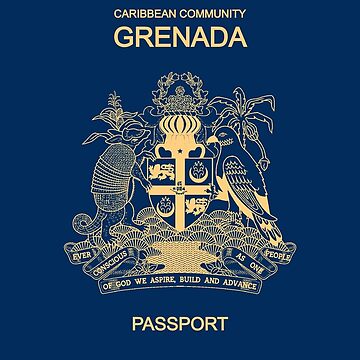 "Grenada passport " Sticker for Sale by HAKVS | Redbubble