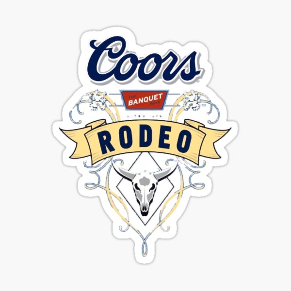 "Coors Banquet Rodeo Logo Distressed" Sticker for Sale by ocampoajke ...