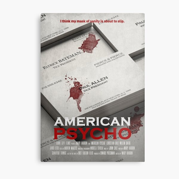 "American Psycho by Bret Easton Ellis with Christian Bale, Willem Dafoe ...