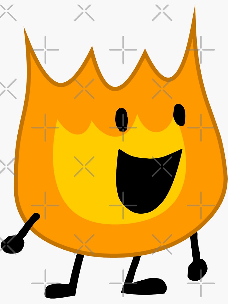 "BFDI Firey" Sticker for Sale by SNWNOTFOUND5 | Redbubble