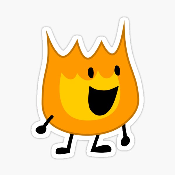 "BFDI Firey" Sticker for Sale by SNWNOTFOUND5 | Redbubble