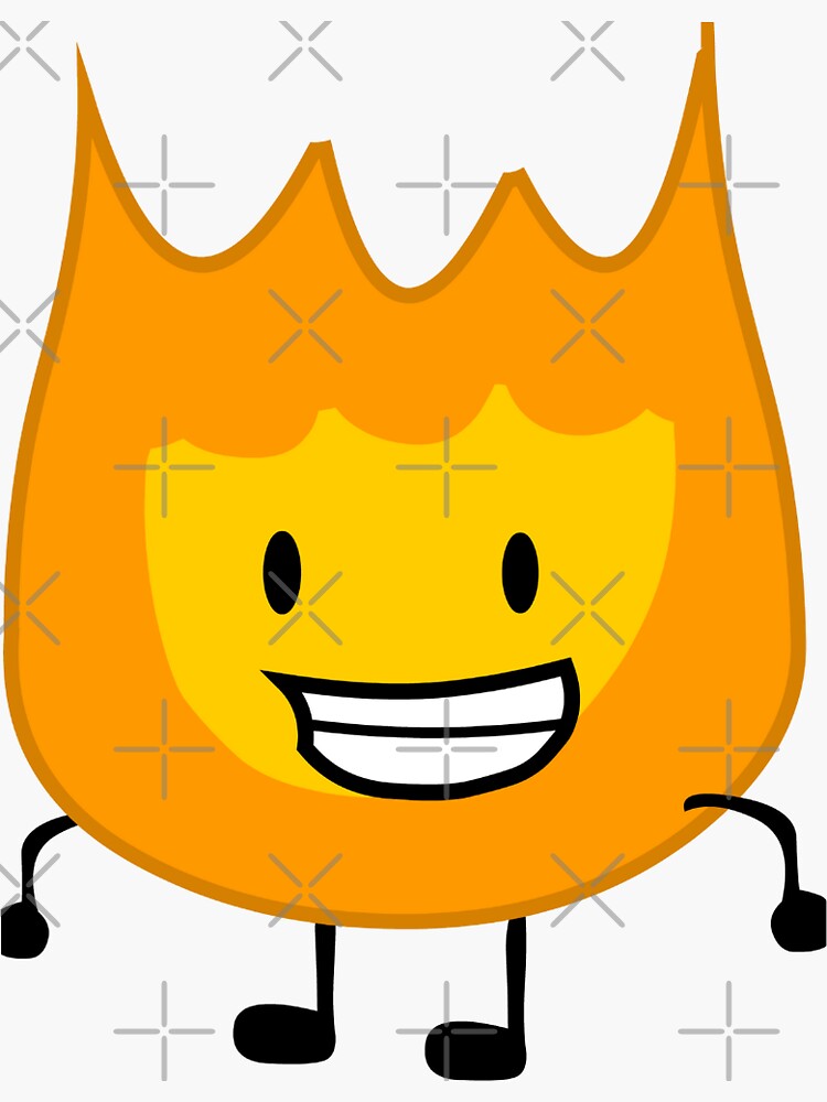 "BFDI Firey" Sticker for Sale by SNWNOTFOUND5 | Redbubble