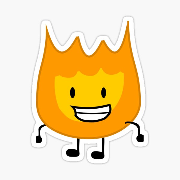 "BFDI Firey" Sticker for Sale by SNWNOTFOUND5 | Redbubble