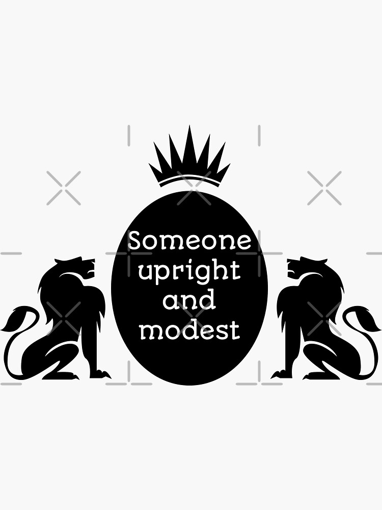 "Lion-someone upright and modest" Sticker for Sale by Sohailshop ...