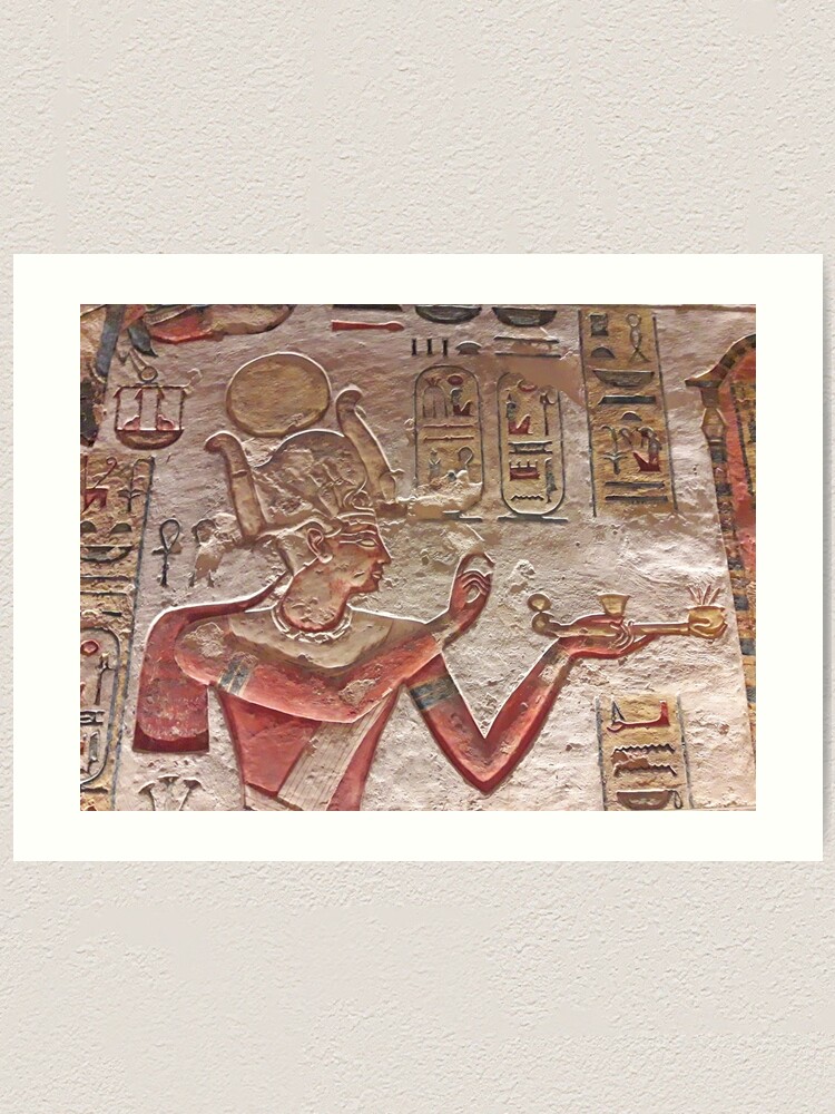 "Pharaoh Ramses I making an offering of incense to the Gods, ancient ...