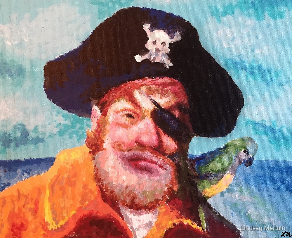 Spongebob Squarepants Pirate By Lindsay Merwin Redbubble