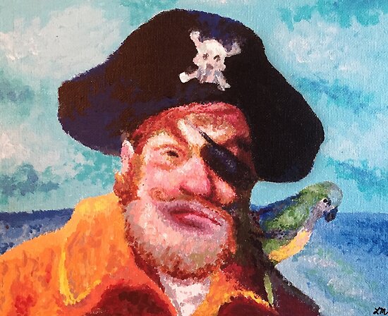 "Spongebob Squarepants Pirate" Poster by lindsaymerwin | Redbubble
