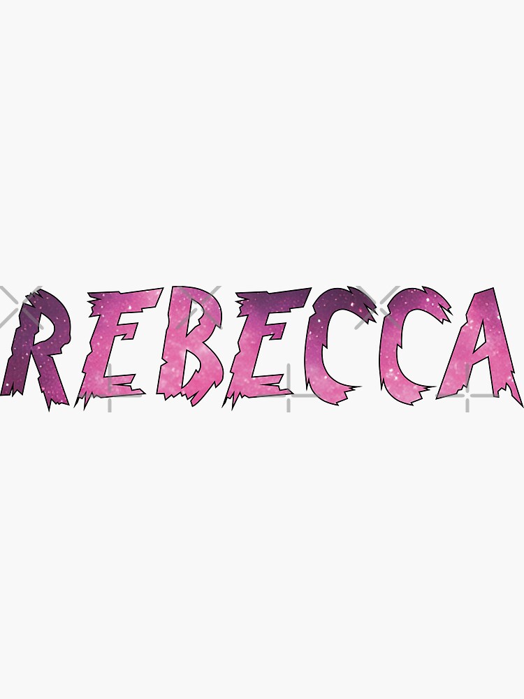 "REBECCA Name IV - My name is REBECCA - typography name - Galaxy Vibe ...