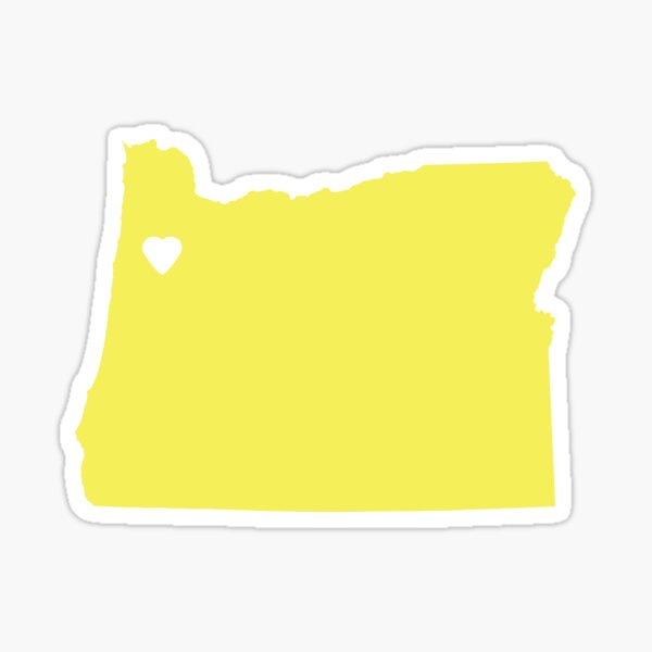 Oregon State Outline Stickers | Redbubble
