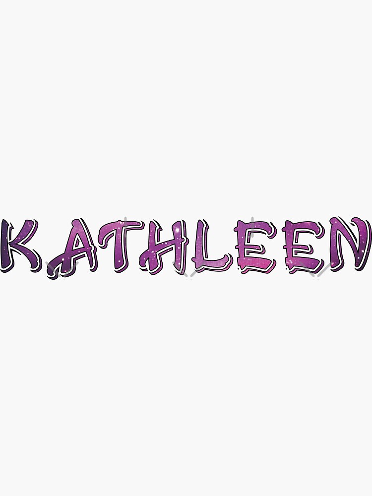 "KATHLEEN Name II - My name is KATHLEEN - typography name - Galaxy Vibe ...