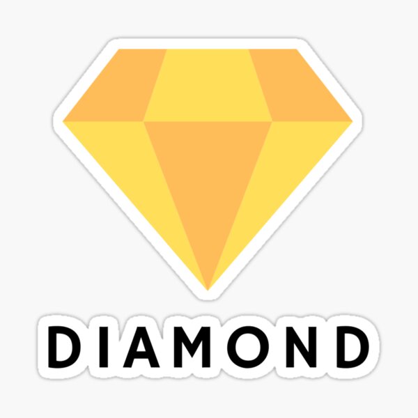 "diamond" Sticker for Sale by artwork1306 | Redbubble