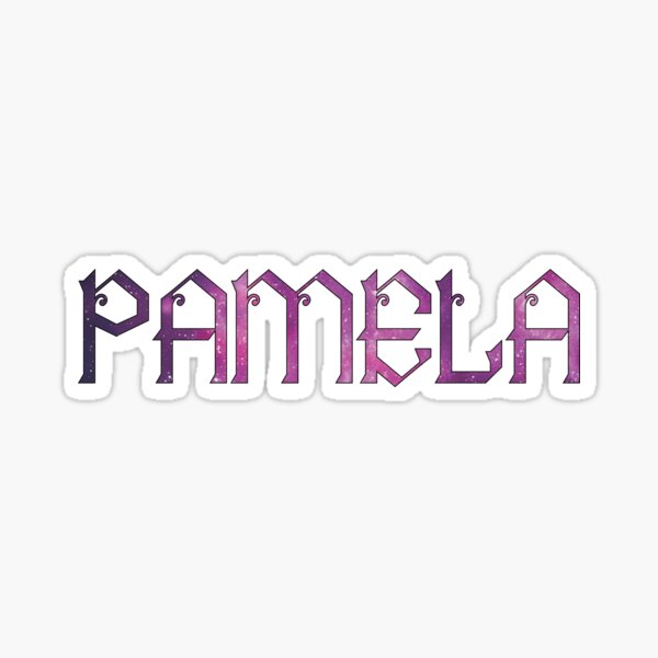 "PAMELA Name I - My name is PAMELA - typography name - Galaxy Vibe ...