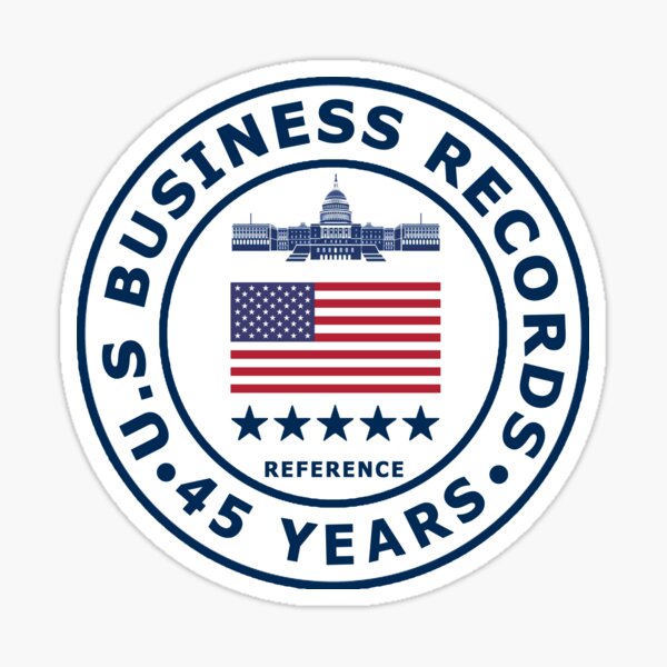 "45 Years Company Anniversary. " Sticker for Sale by Johnredbubblesh ...