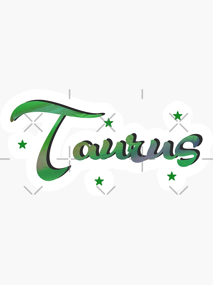 "taurus" Sticker for Sale by asillustrator | Redbubble