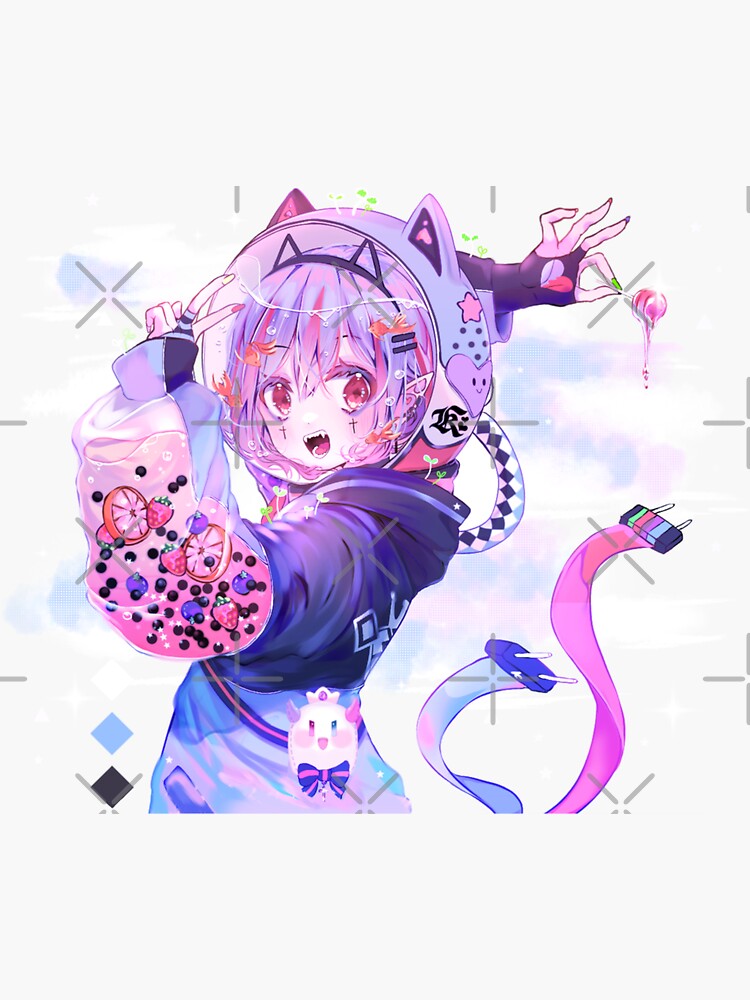 "Kawaii King " Sticker for Sale by fake-artz | Redbubble