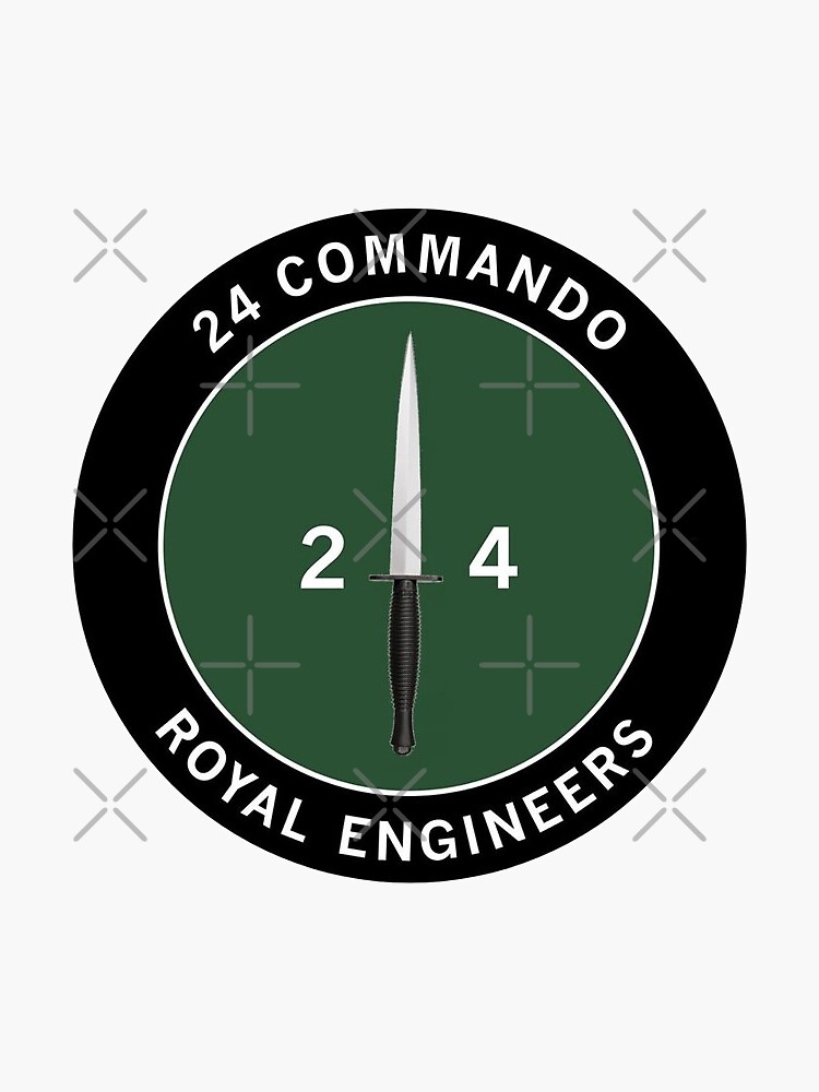 "24 commando Royal Engineers" Sticker for Sale by bootneck22371 | Redbubble