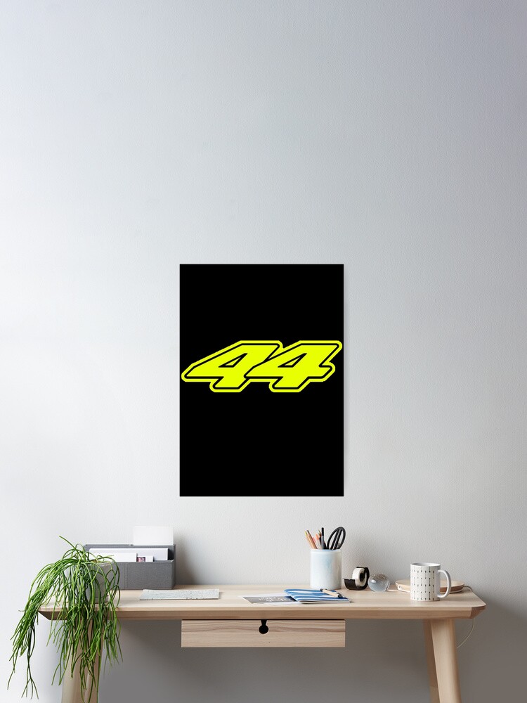 "Lewis Hamilton 44 Logo" Poster for Sale by RaceTrack Outlines | Redbubble
