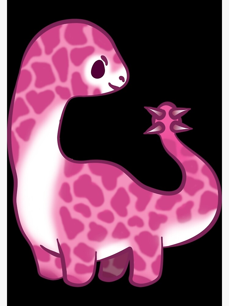 "Cute Chibi Long Neck Dinosaur - Sauropod Shunosaurus Sticker" Art ...