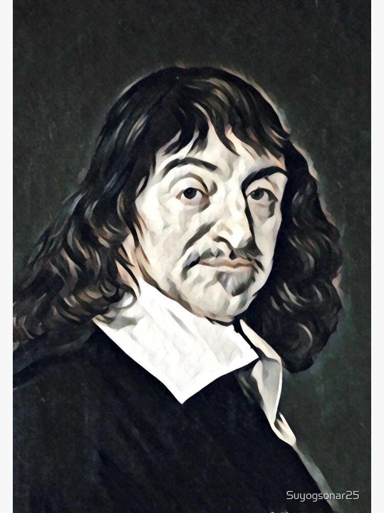 "Rene Descartes Artwork " Sticker for Sale by Suyogsonar25 | Redbubble