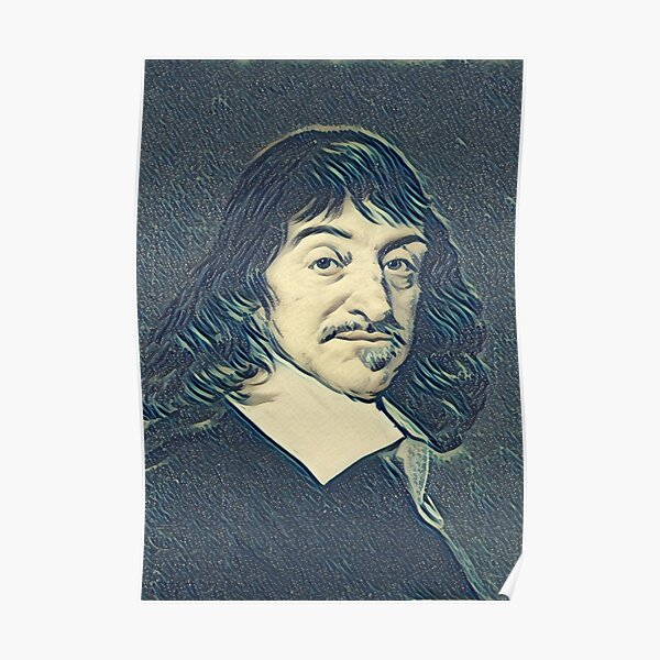 "Rene Descartes Artwork " Poster for Sale by Suyogsonar25 | Redbubble