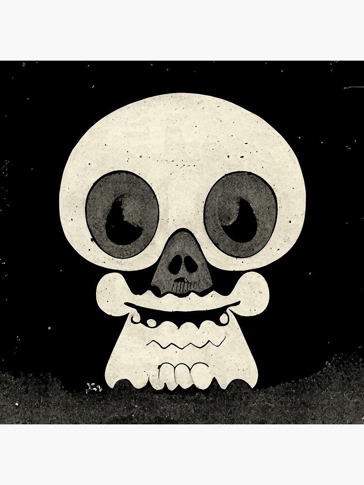 "Mr Skully" Sticker for Sale by noartist101 | Redbubble