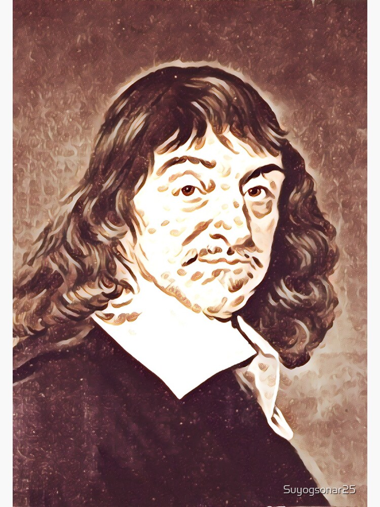 "Rene Descartes Artwork " Sticker for Sale by Suyogsonar25 | Redbubble