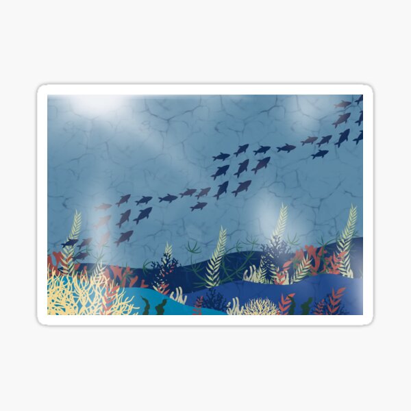 "Under the sea" Sticker for Sale by cryptali | Redbubble