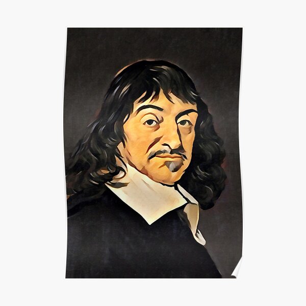 "Rene Descartes Artwork " Poster for Sale by Suyogsonar25 | Redbubble
