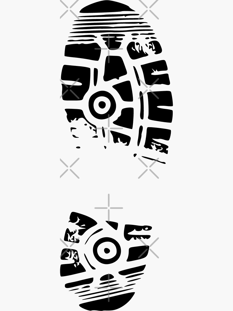 "footstep" Sticker for Sale by artwork1306 | Redbubble