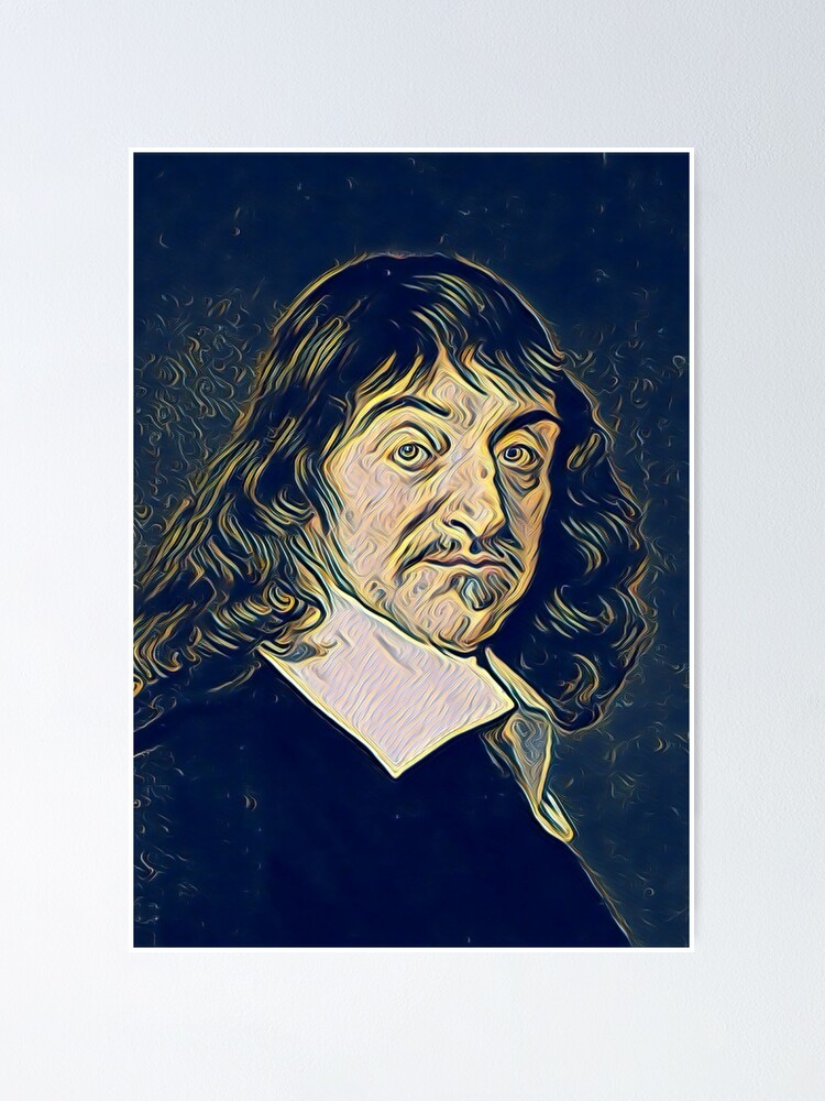 "Rene Descartes Artwork " Poster for Sale by Suyogsonar25 | Redbubble