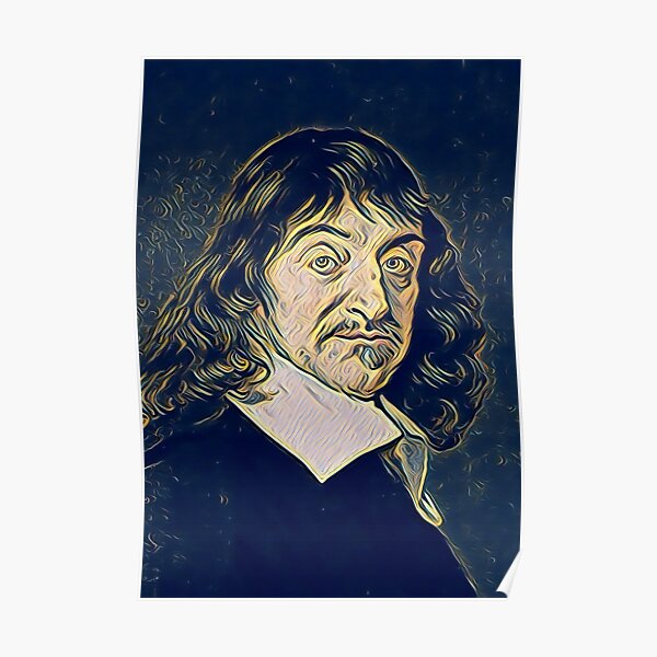 "Rene Descartes Artwork " Poster for Sale by Suyogsonar25 | Redbubble
