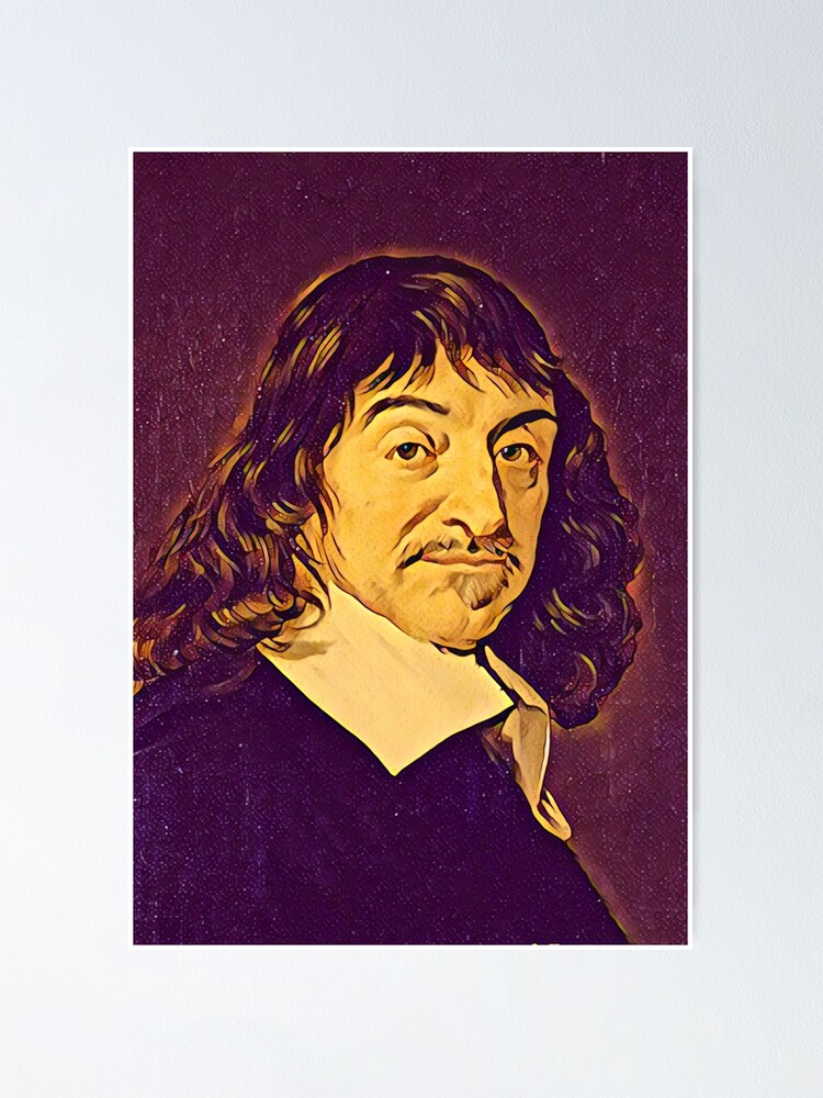 "Rene Descartes Artwork " Poster for Sale by Suyogsonar25 | Redbubble