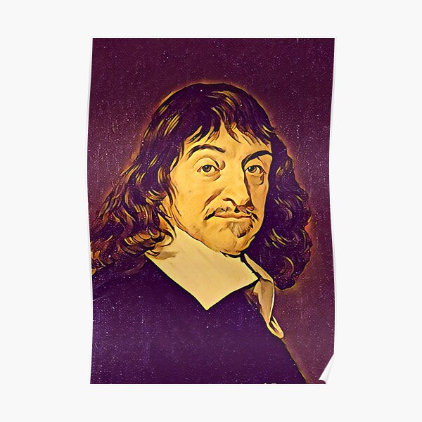 "Rene Descartes Artwork " Poster for Sale by Suyogsonar25 | Redbubble