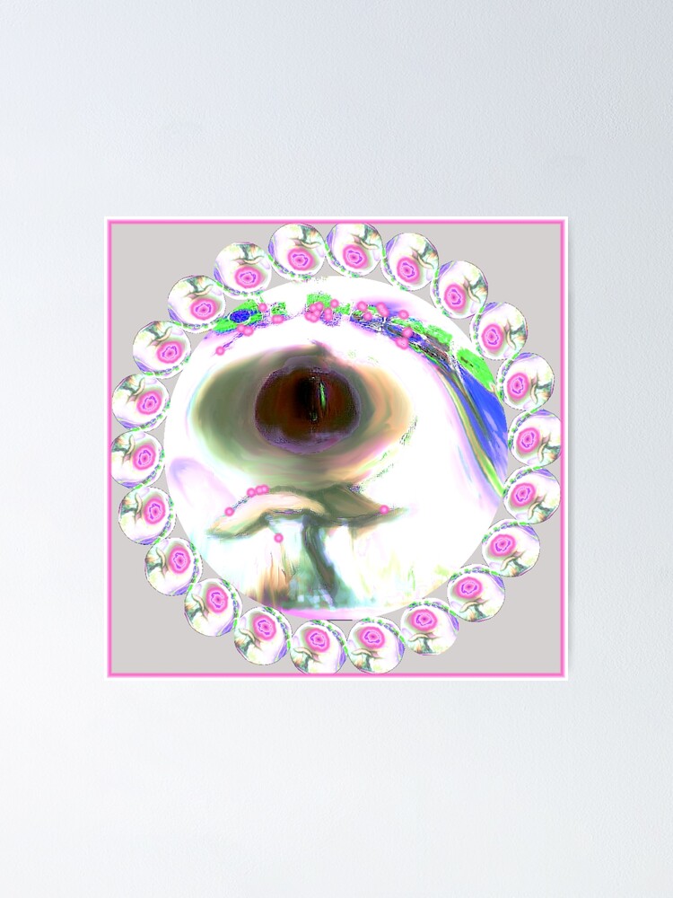 "Fung-Eye Mirror - Pretty In Pink-EYE" Poster for Sale by TYOsDream ...