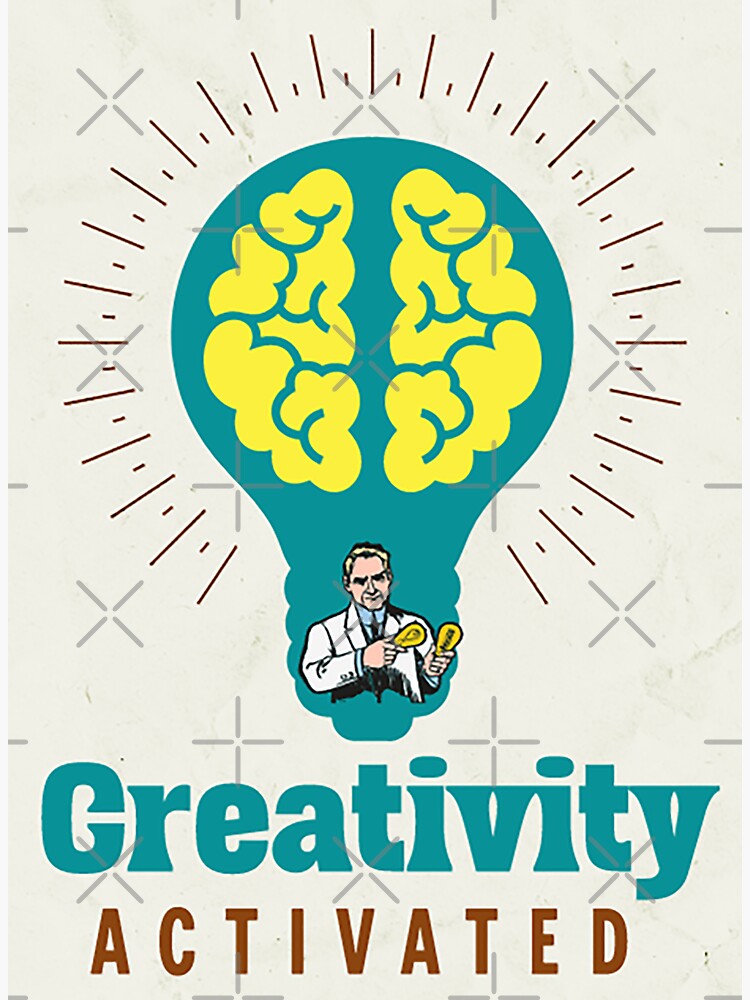 "Creativity Activated" Sticker for Sale by frigamribe88 | Redbubble