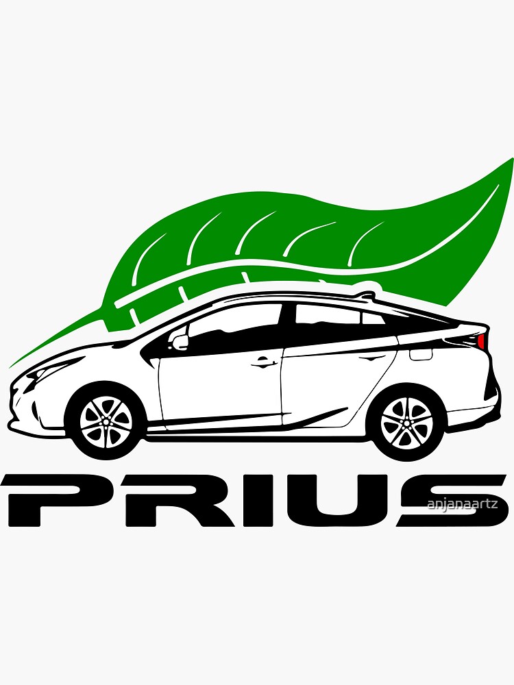 "New Prius Hybrid Car 2022 Design" Sticker for Sale by anjanaartz ...