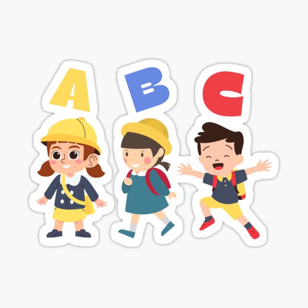 "alphabet abc back to school teachers" Sticker for Sale by Eriksonshop ...