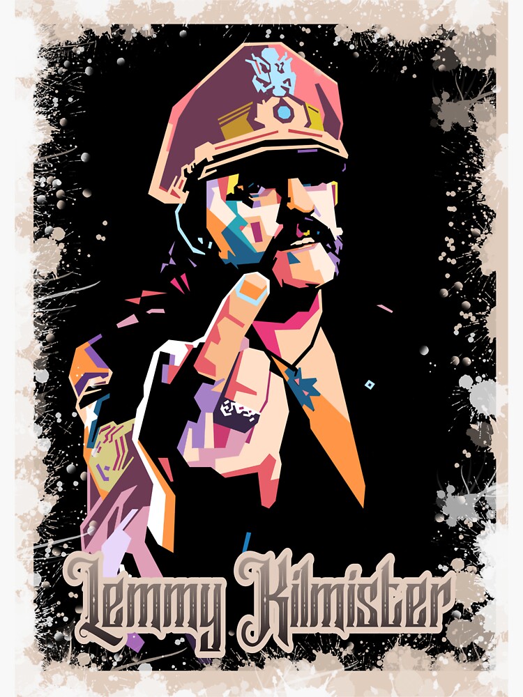 "Lemmy Kilmister " Sticker for Sale by Fullmoon81 | Redbubble