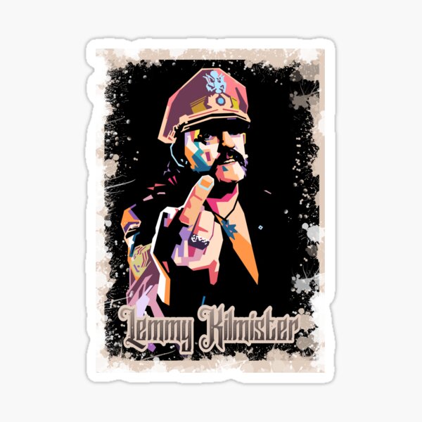 "Lemmy Kilmister " Sticker for Sale by Fullmoon81 | Redbubble