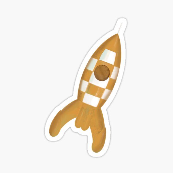 "Retro spaceship toy" Sticker for Sale by Estelle Stephens | Redbubble