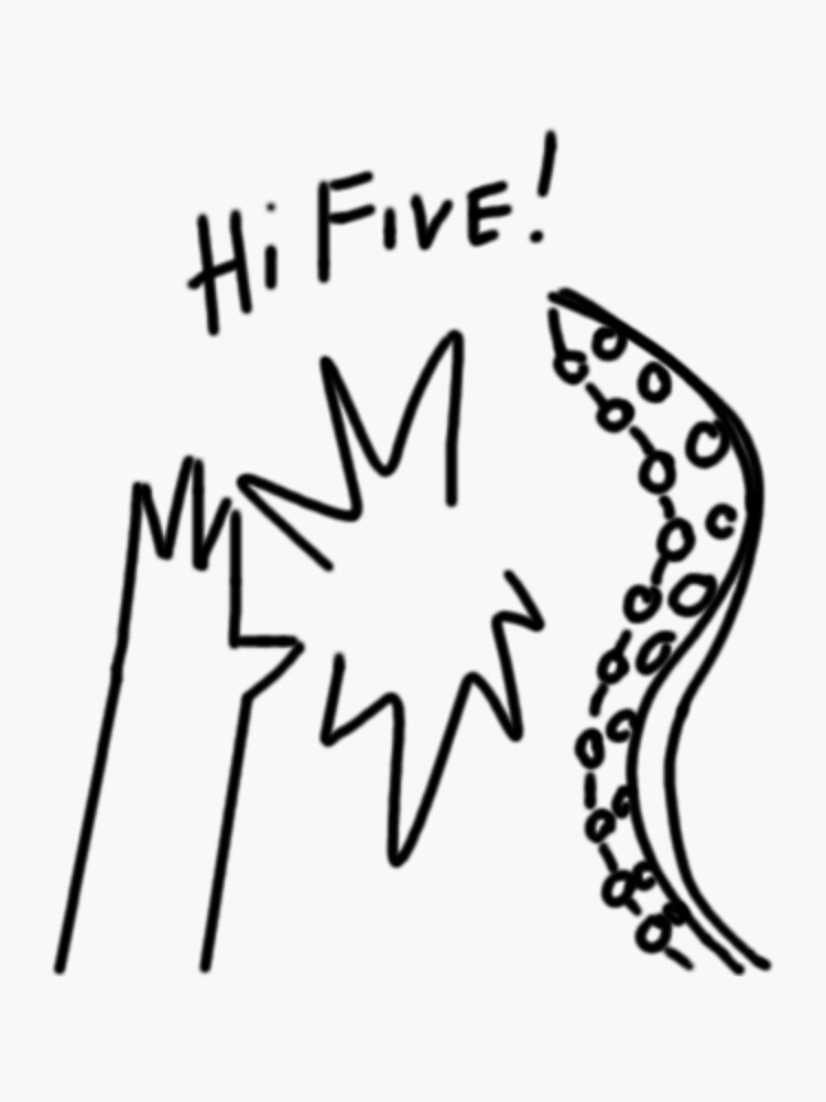 "Hi-Five!" Sticker for Sale by MapleWoodValley RallyChampionship ...