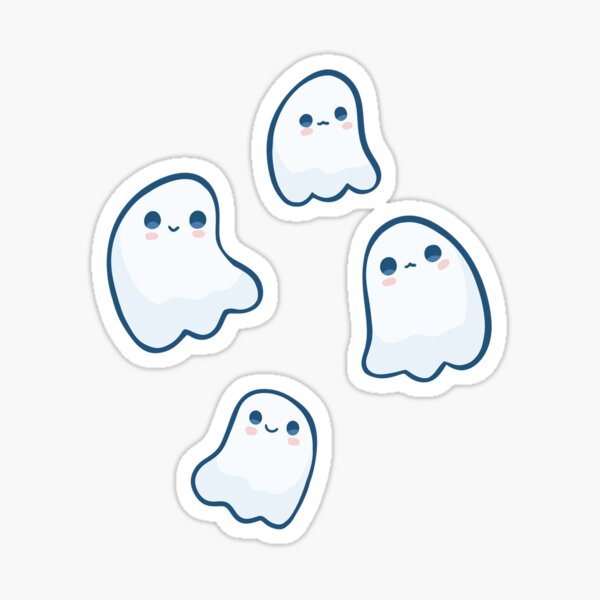 "Kawaii Ghost Pack" Sticker for Sale by LostVibe | Redbubble