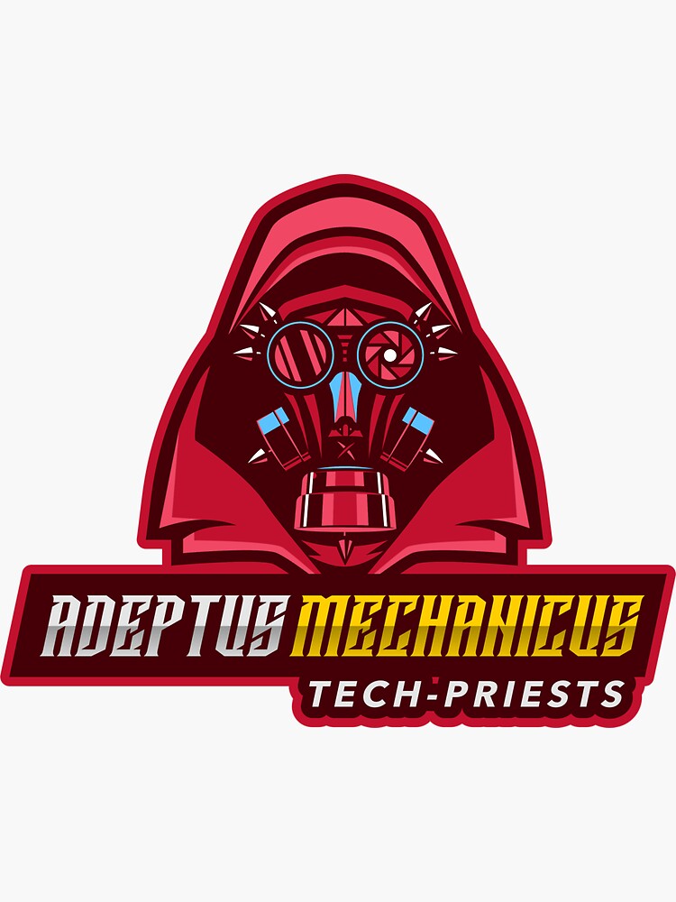 "Adeptus Mechanicus Tech Priests Red" Sticker for Sale by jhamlin21 ...