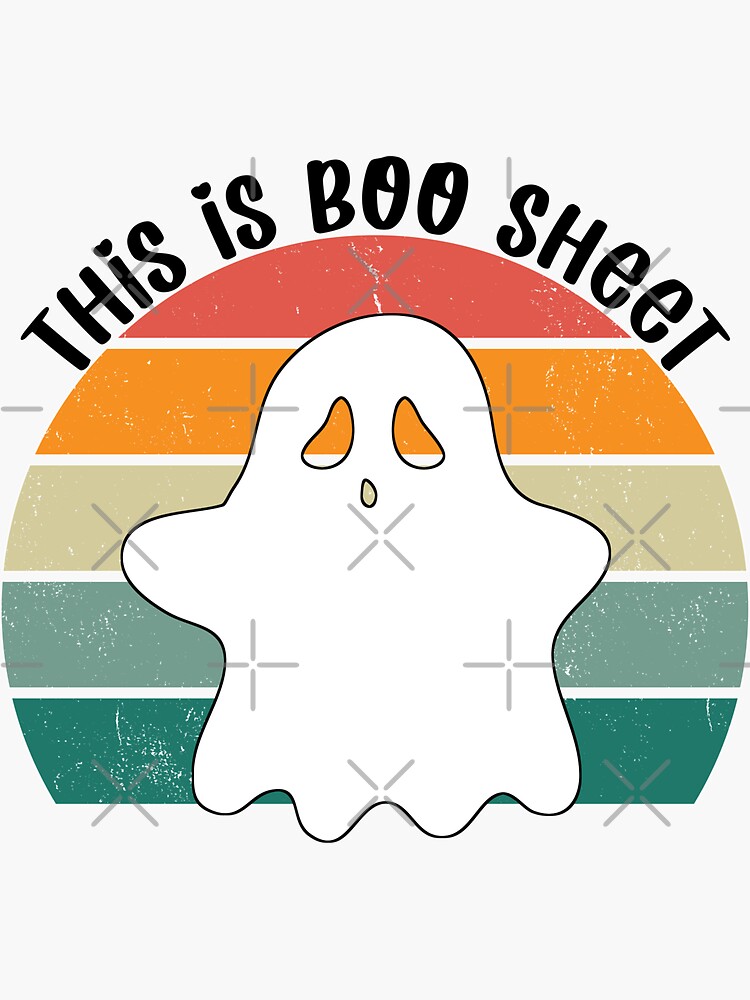 "this is boo sheet" Sticker for Sale by Eriksonshop | Redbubble