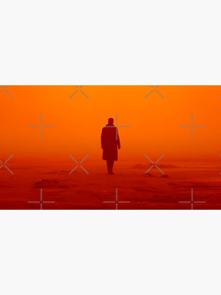 "BLADE RUNNER 2049 cyberpunk red desert dystopia" Sticker for Sale by ...