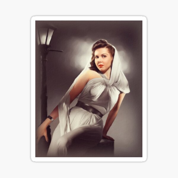 "Ann Miller, Movie Star" Sticker for Sale by Hollywoodize | Redbubble